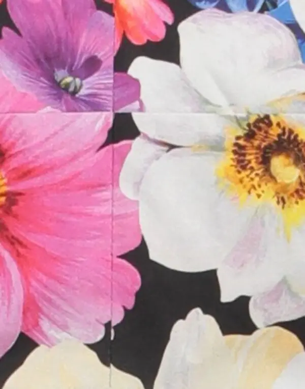 Dolce & Gabbana Floral Print Sweetheart Neckline Cropped Top
