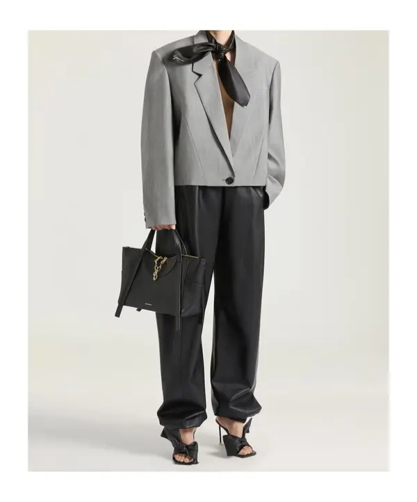 Givenchy Single-breasted Cropped Jacket In Wool And Mohair