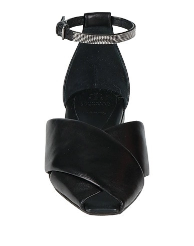 Brunello Cucinelli Solid-colored Leather Sandals