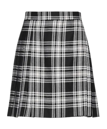 Dolce & Gabbana Minimal Plaid Mini Skirt - Black