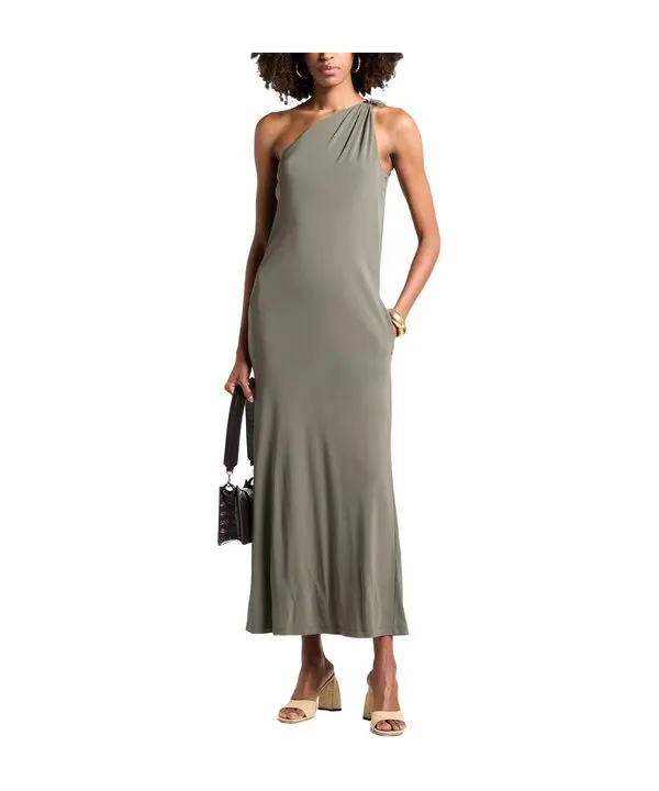 Max Mara One-shoulder Jersey Maxi Dress