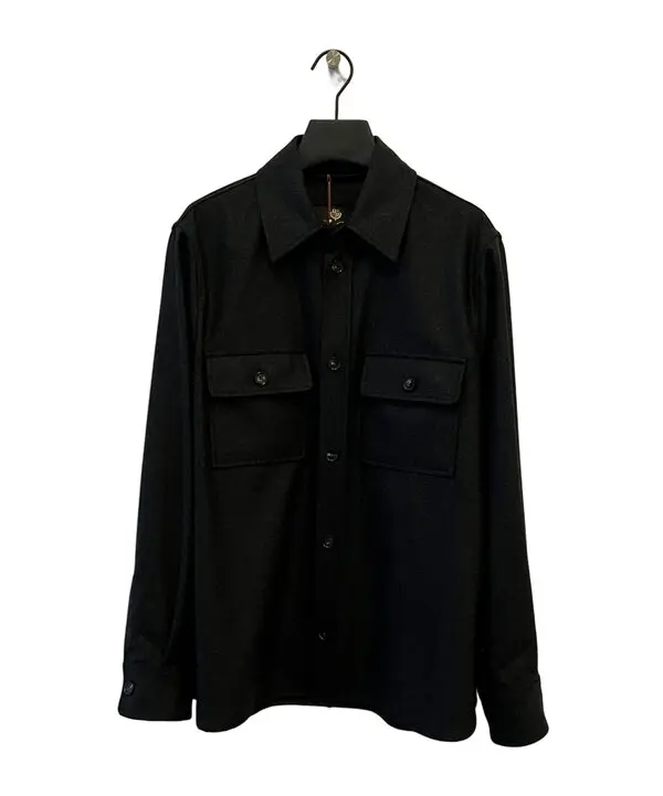 Loro Piana Long Sleeve Shirt Jacket - Black