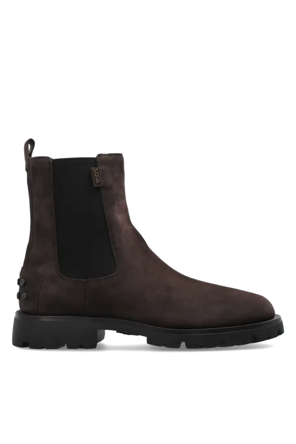 TOD'S Suede Chelsea Boots - Brown