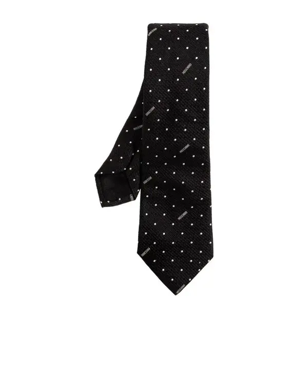 Moschino Jacquard Polka Dot Tie