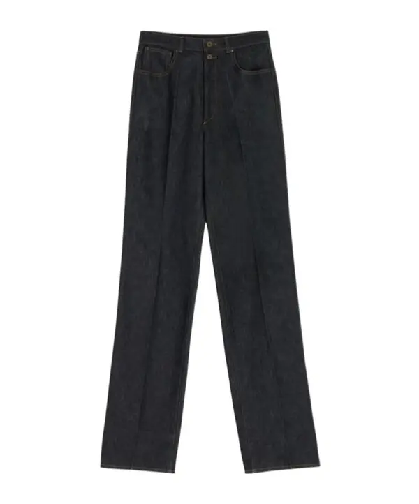 LEMAIRE High Waisted Straight Jeans - Grey