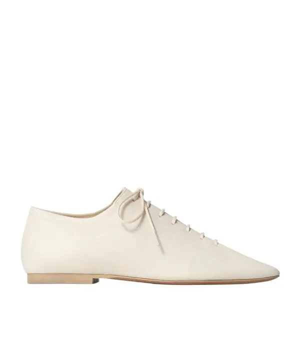 LEMAIRE Souris Classic Flat Derbies - White