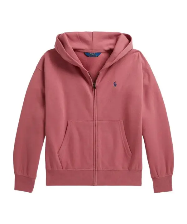 Polo Ralph Lauren Embroidered Pony Zip-up Hoodie - Pink