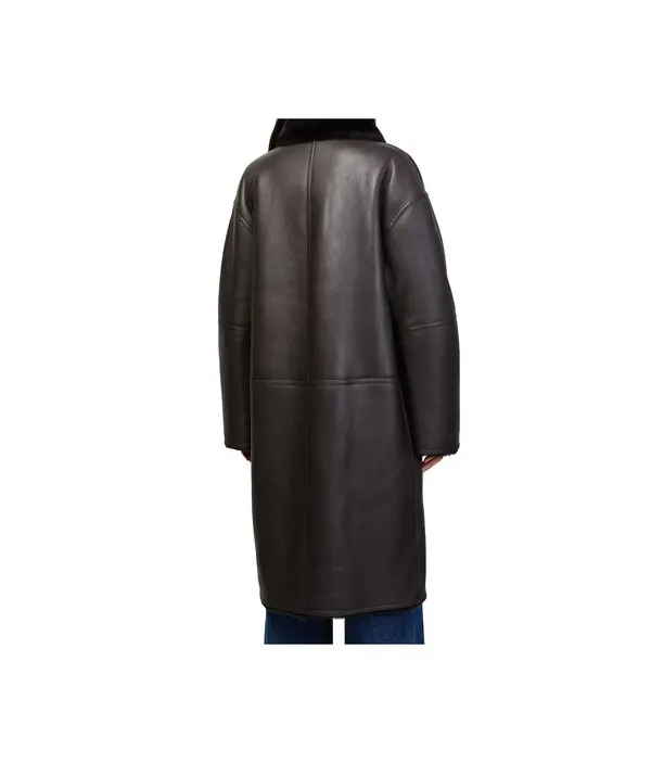 TOTEME Shearling Wrap Coat