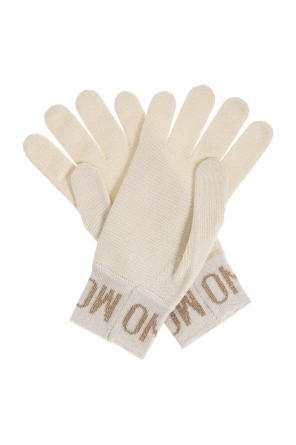 Moschino Lurex Knitted Gloves