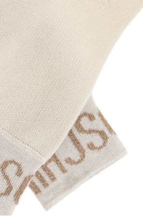 Moschino Lurex Knitted Gloves