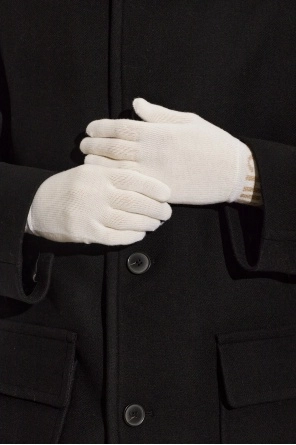 Moschino Lurex Knitted Gloves