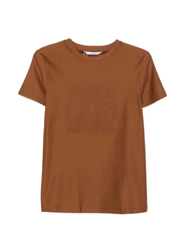 Max Mara Geometric Motif Short-sleeve T-shirt - Brown