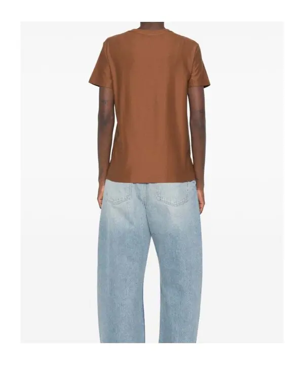 Max Mara Geometric Motif Short-sleeve T-shirt - Brown