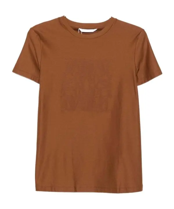 Max Mara Geometric Motif Short-sleeve T-shirt - Brown