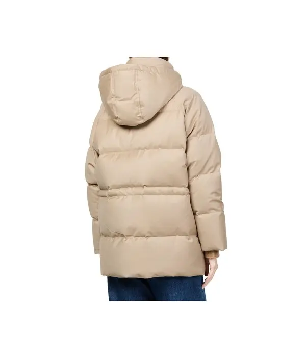 YVES SALOMON Fox Fur Collar Puffer Jacket