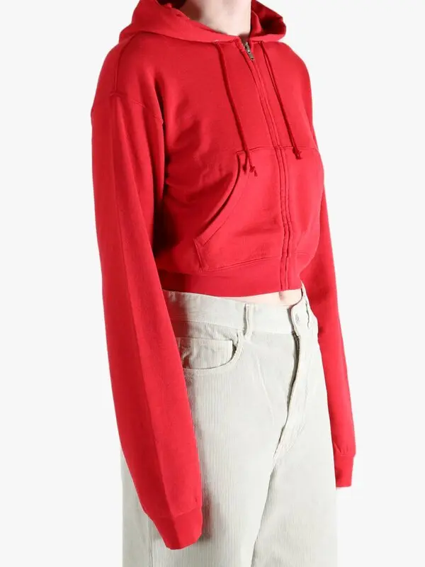 Auralee Zip-up Cropped Hooded Jacket