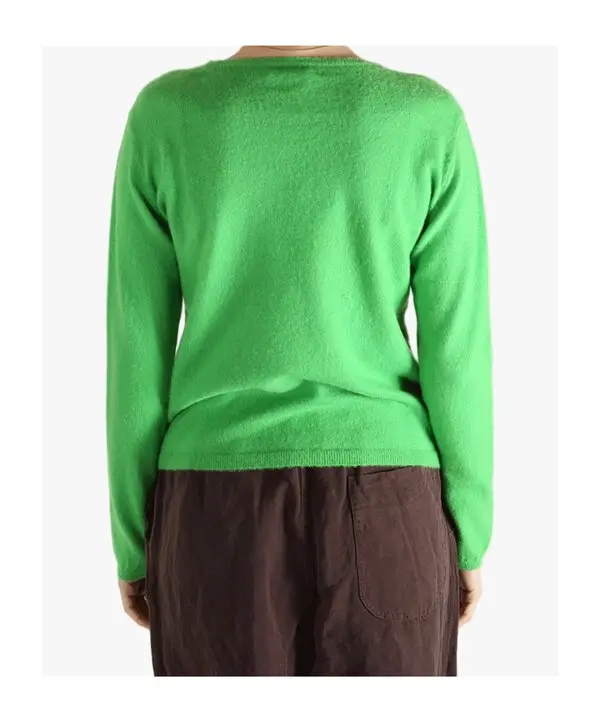 Auralee Cashmere Blend Crew Neck Knit Sweater