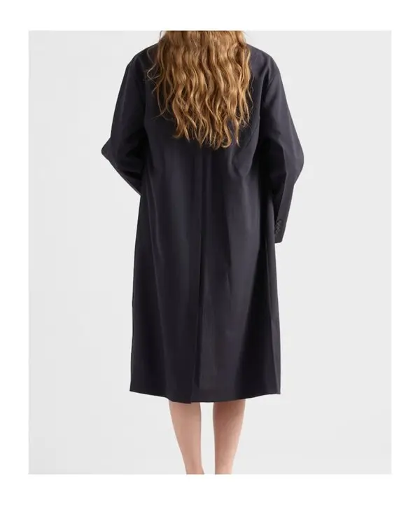 Prada Single-breasted Light Wool Coat