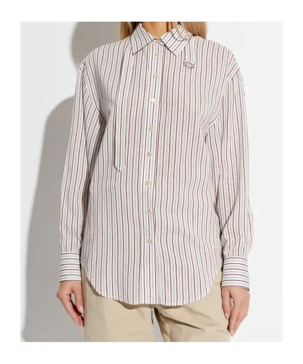 Isabel Marant Étoile Striped Shirt - Ecru Red