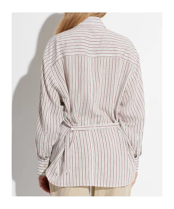 Isabel Marant Étoile Striped Shirt - Ecru Red