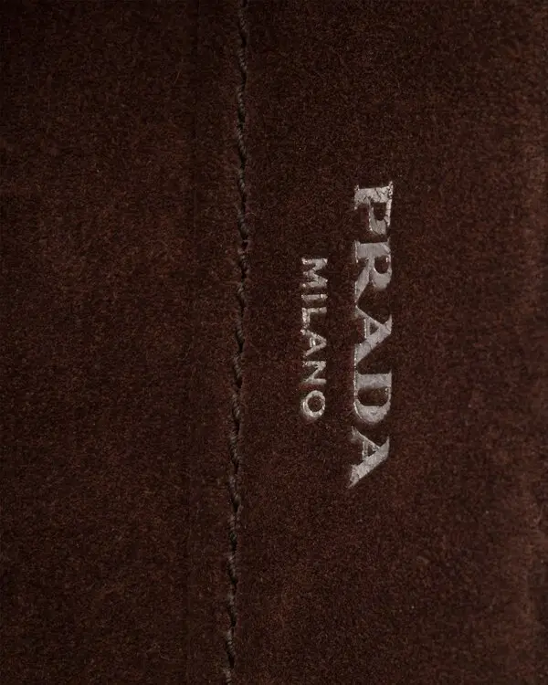 Prada Medium Suede Tote Bag