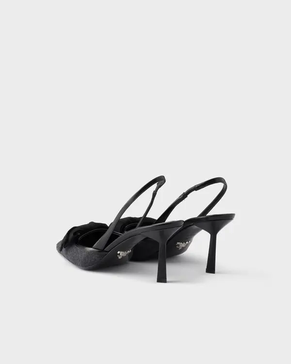 Prada Fabric Slingback Pumps