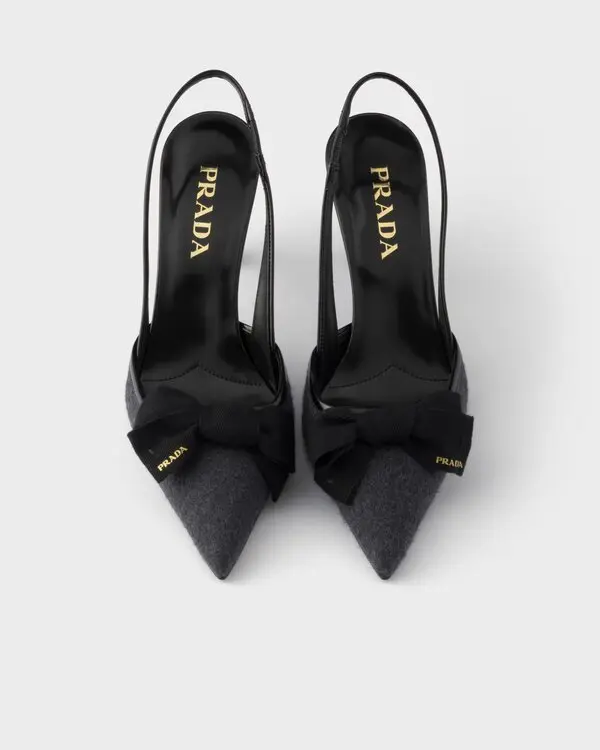 Prada Fabric Slingback Pumps