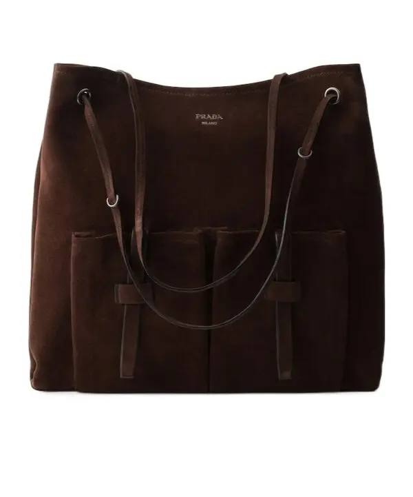 Prada Route Large Suede Bag