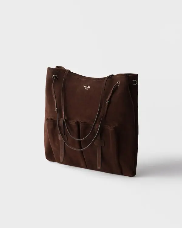 Prada Route Large Suede Bag