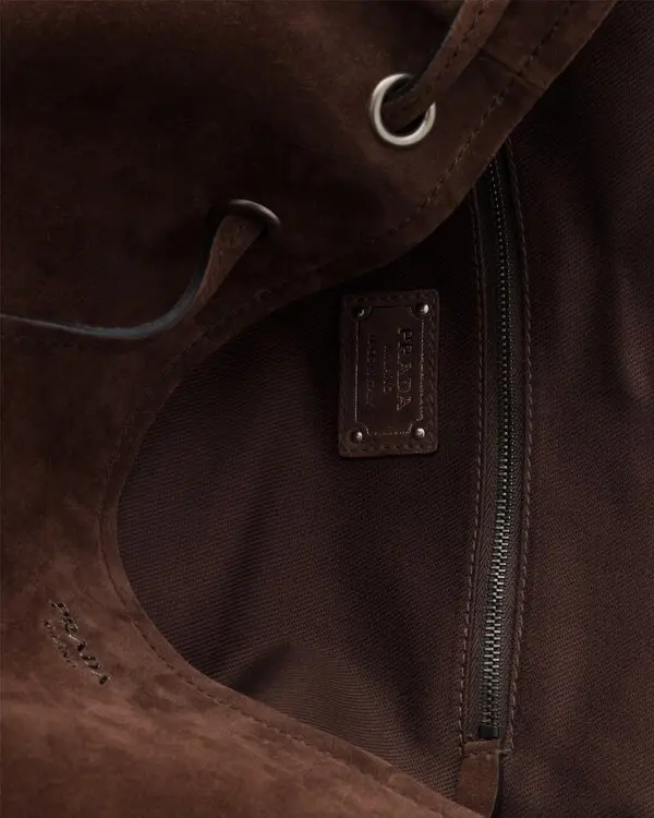Prada Route Large Suede Bag