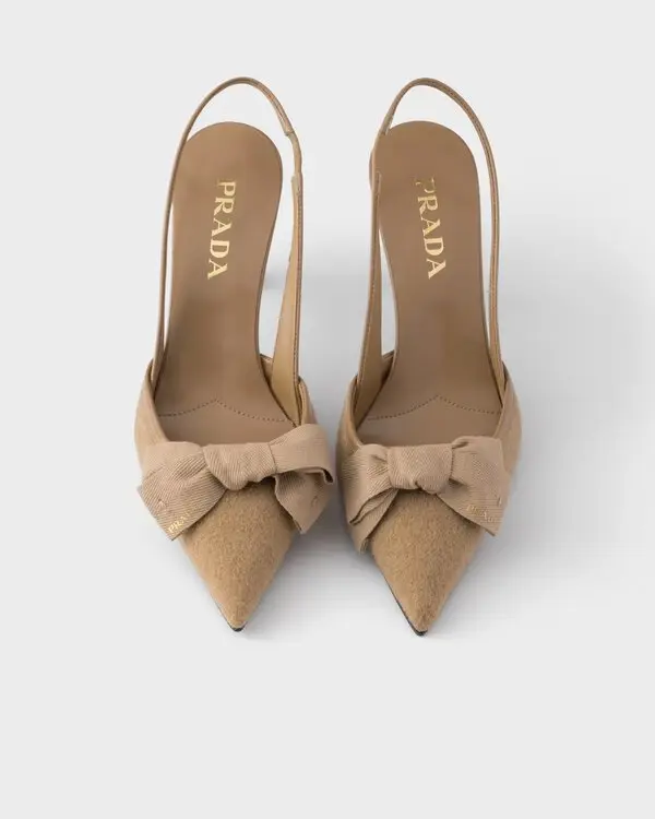 Prada Fabric Slingback Pumps