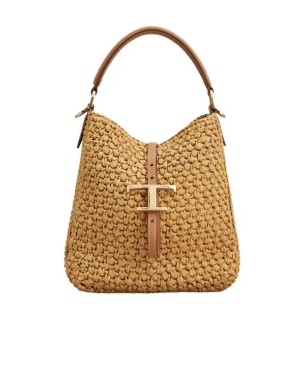 TOD'S Logo-appliqué Tote Bag - Brown