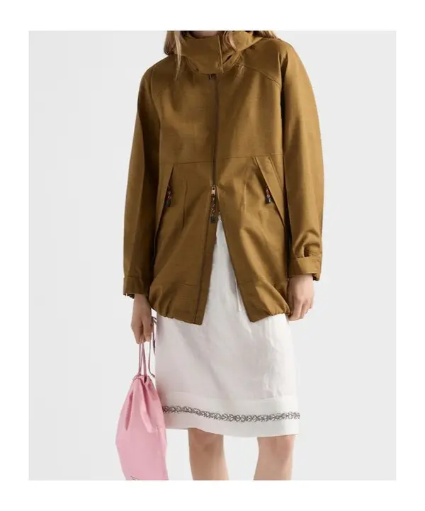 Prada Mélange Hopsack Wool Jacket