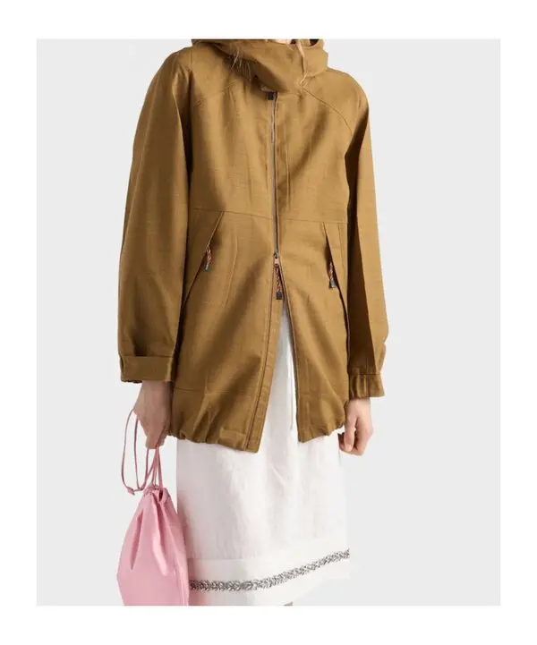 Prada Mélange Hopsack Wool Jacket