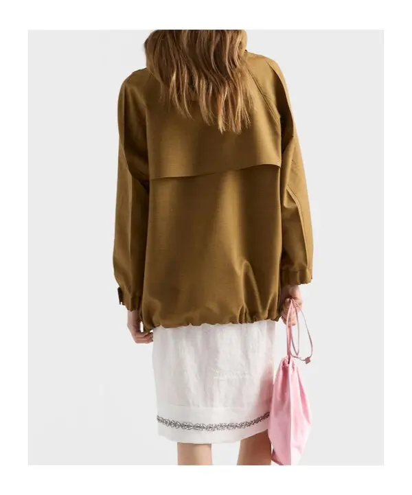 Prada Mélange Hopsack Wool Jacket