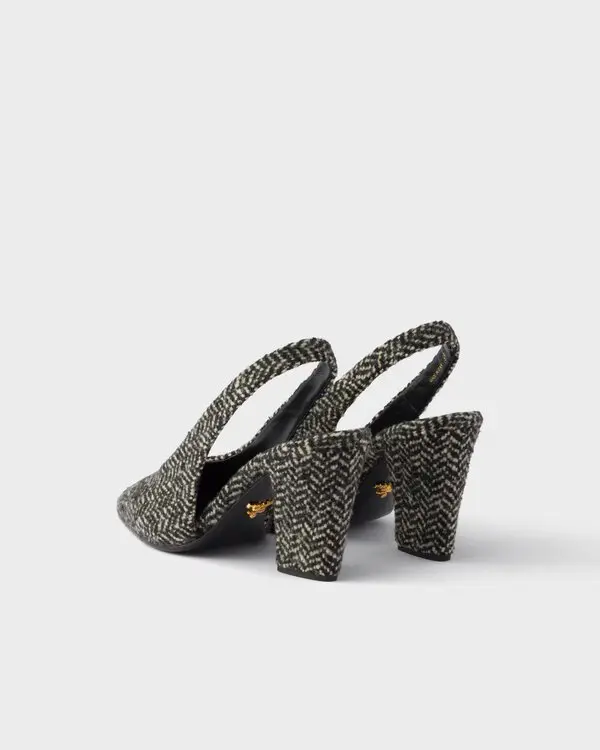 Prada Chevron Slingback Pumps