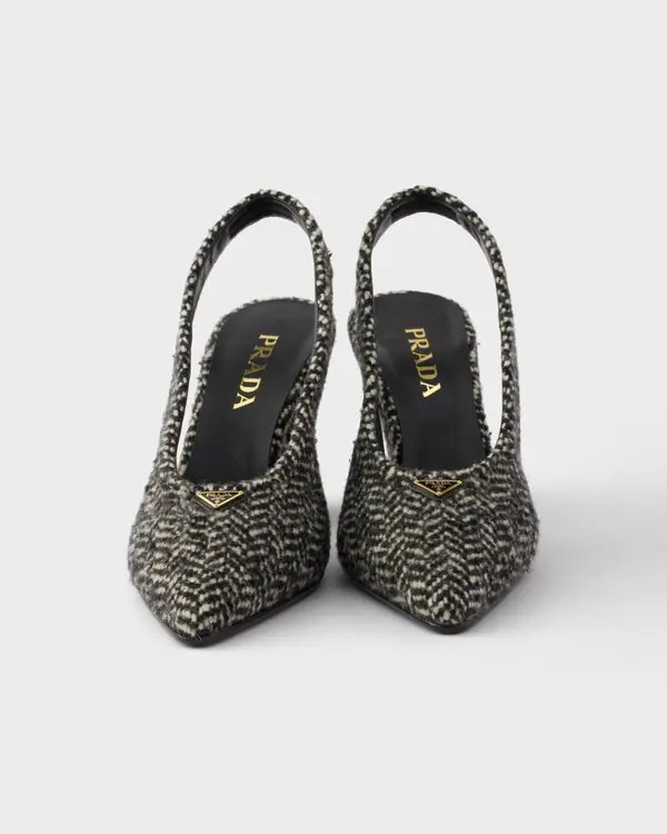Prada Chevron Slingback Pumps