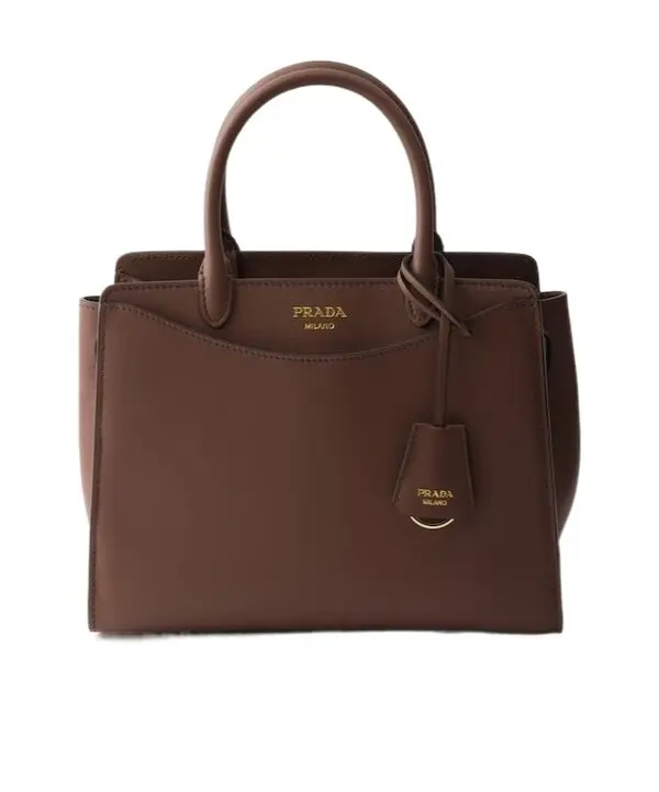 Prada Medium Prelude Leather Handbag - Zitan
