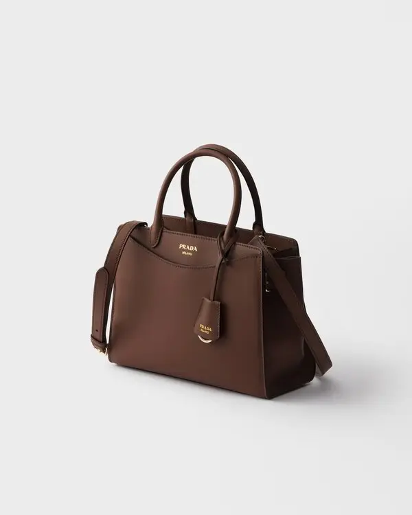 Prada Medium Prelude Leather Handbag - Zitan