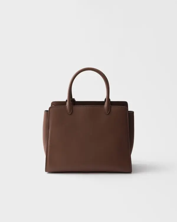 Prada Medium Prelude Leather Handbag - Zitan