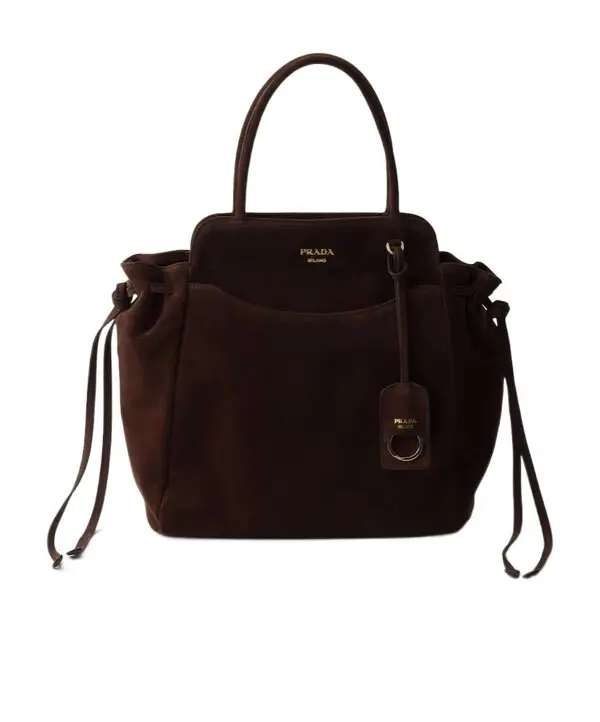 Prada Carry Medium Suede Bag