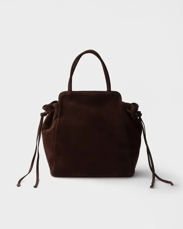 Prada Carry Medium Suede Bag