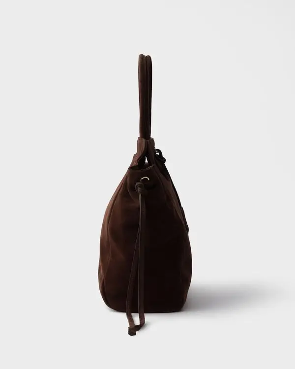 Prada Carry Medium Suede Bag