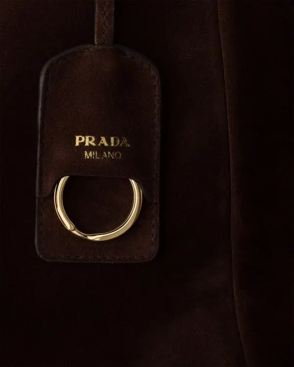 Prada Carry Medium Suede Bag