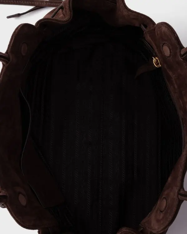Prada Carry Medium Suede Bag