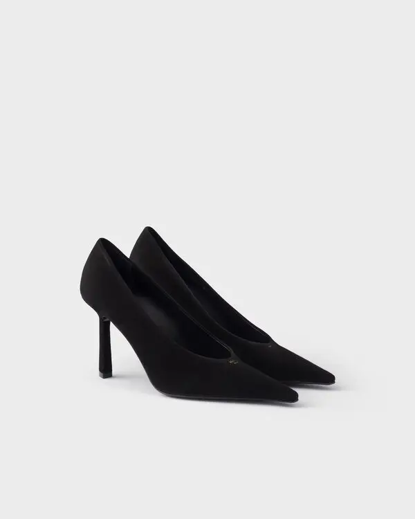 Prada Suede Pointy-toe Pumps