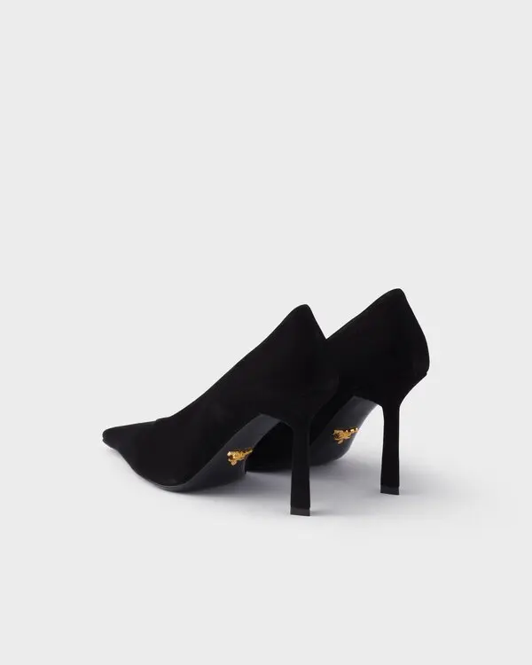 Prada Suede Pointy-toe Pumps