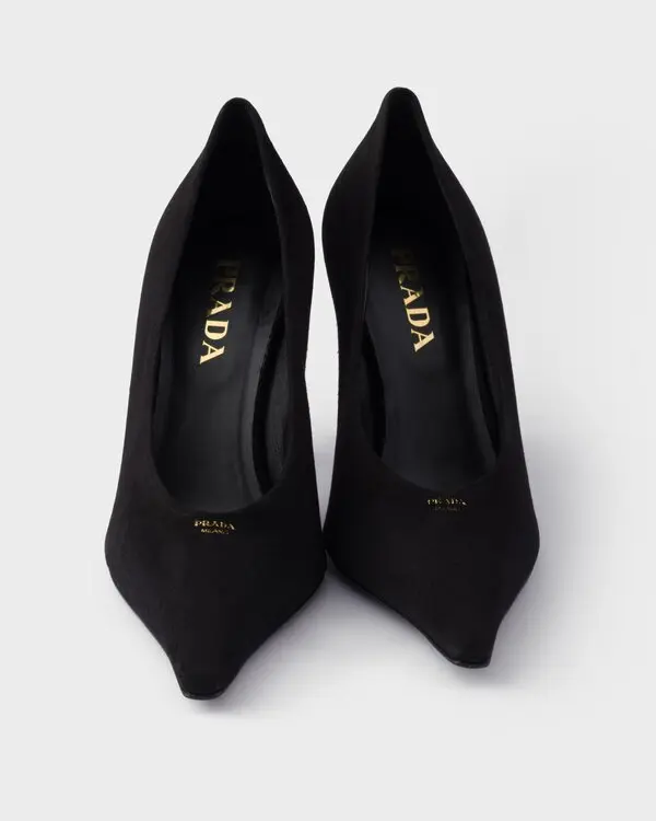 Prada Suede Pointy-toe Pumps