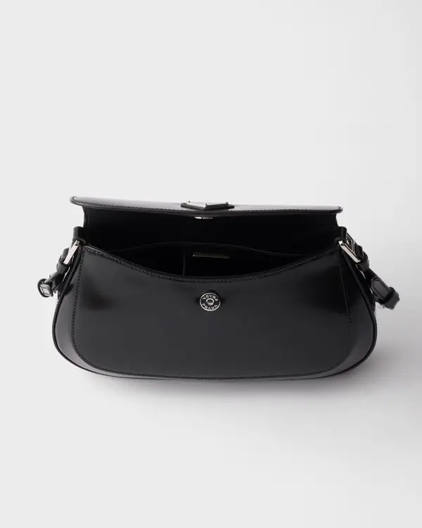 Prada Cleo Brushed Leather Shoulder Bag