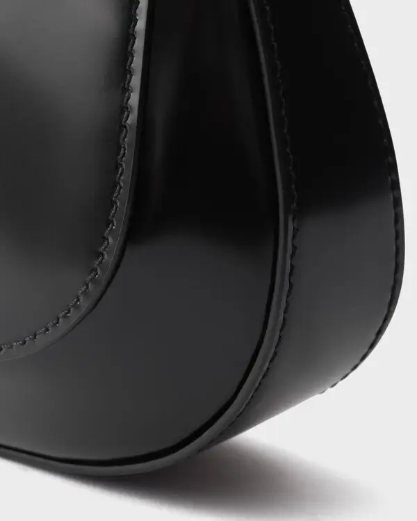 Prada Cleo Brushed Leather Shoulder Bag